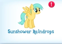 Sunshower Raindrops | The My Little Pony Gameloft Wiki | Fandom