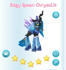Edgy Queen Chrysalis | The My Little Pony Gameloft Wiki | Fandom