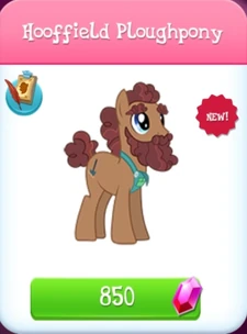 Hooffield Ploughpony | The My Little Pony Gameloft Wiki | Fandom