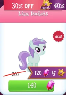 Liza Doolots | The My Little Pony Gameloft Wiki | Fandom