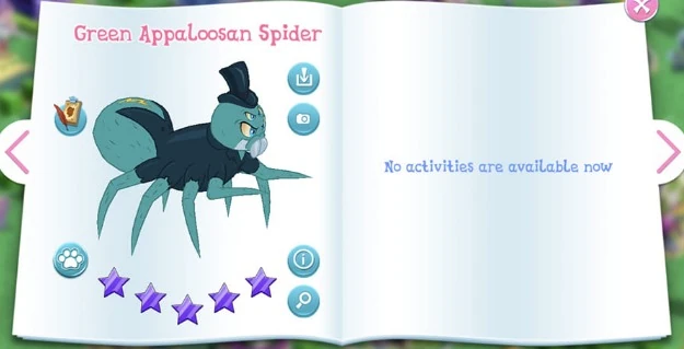 Green Appaloosan Spider | The My Little Pony Gameloft Wiki | Fandom