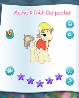 Mama's Colt Carpenter | The My Little Pony Gameloft Wiki | Fandom