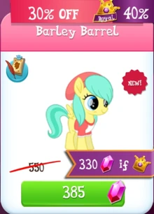 Barley Barrel | The My Little Pony Gameloft Wiki | Fandom
