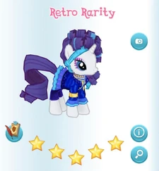 Retro Rarity | The My Little Pony Gameloft Wiki | Fandom