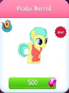 Pickle Barrel | The My Little Pony Gameloft Wiki | Fandom