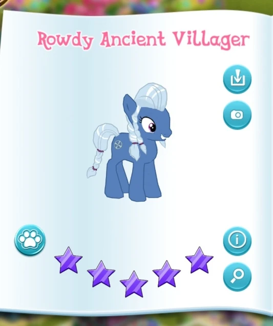 Rowdy Ancient Villager | The My Little Pony Gameloft Wiki | Fandom