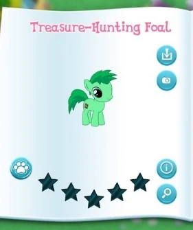 Treasure-Hunting Foal | The My Little Pony Gameloft Wiki | Fandom