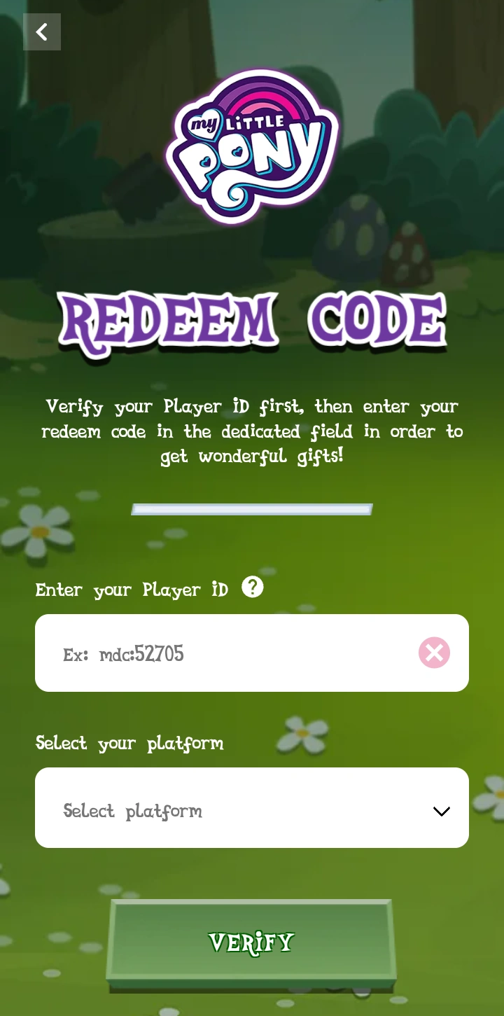 Redeem Code | The My Little Pony Gameloft Wiki | Fandom