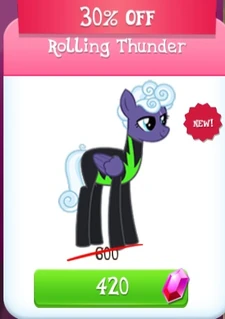 Rolling Thunder | The My Little Pony Gameloft Wiki | Fandom