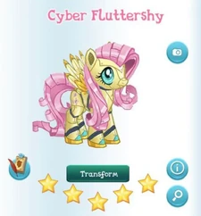 Cyber Fluttershy | The My Little Pony Gameloft Wiki | Fandom