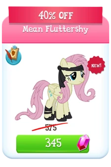 Mean Fluttershy | The My Little Pony Gameloft Wiki | Fandom