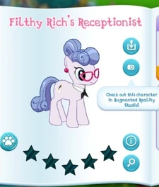 Filthy Rich's Receptionist | The My Little Pony Gameloft Wiki | Fandom