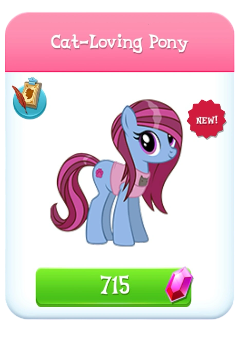 Cat-Loving Pony | The My Little Pony Gameloft Wiki | Fandom
