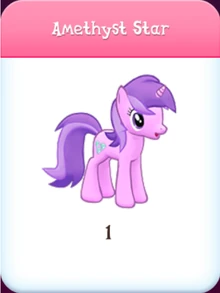 Amethyst Star | The My Little Pony Gameloft Wiki | Fandom