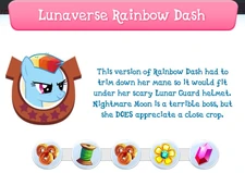 Lunaverse Rainbow Dash | The My Little Pony Gameloft Wiki | Fandom
