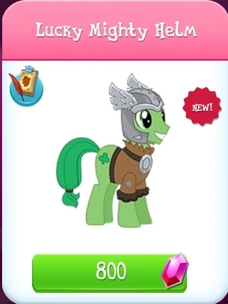 Lucky Mighty Helm | The My Little Pony Gameloft Wiki | Fandom