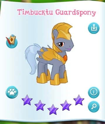 Timbucktu Guardspony | The My Little Pony Gameloft Wiki | Fandom