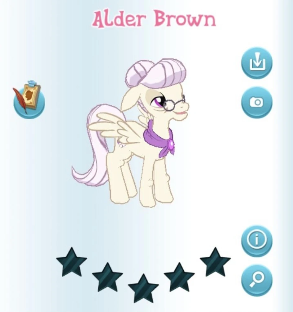 Alder Brown | The My Little Pony Gameloft Wiki | Fandom