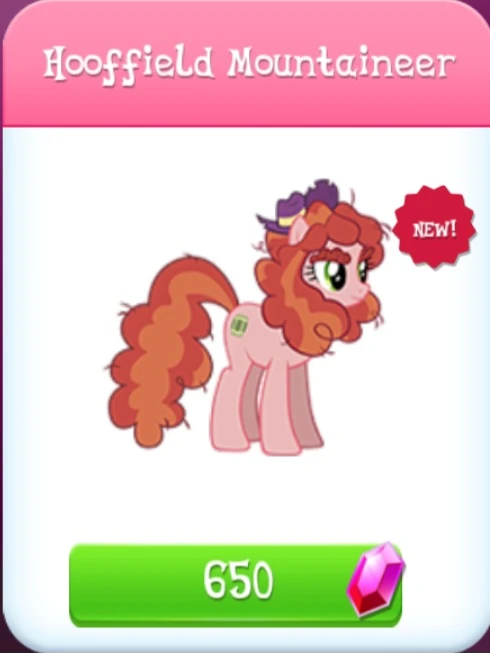 Hooffield Mountaineer | The My Little Pony Gameloft Wiki | Fandom