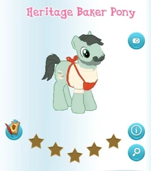 Heritage Baker Pony | The My Little Pony Gameloft Wiki | Fandom