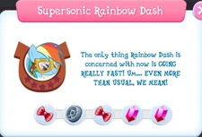 Supersonic Rainbow Dash | The My Little Pony Gameloft Wiki | Fandom