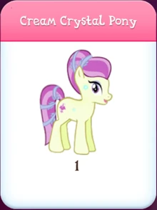 Cream Crystal Pony | The My Little Pony Gameloft Wiki | Fandom