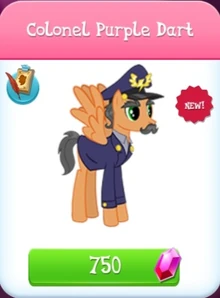 Colonel Purple Dart | The My Little Pony Gameloft Wiki | Fandom