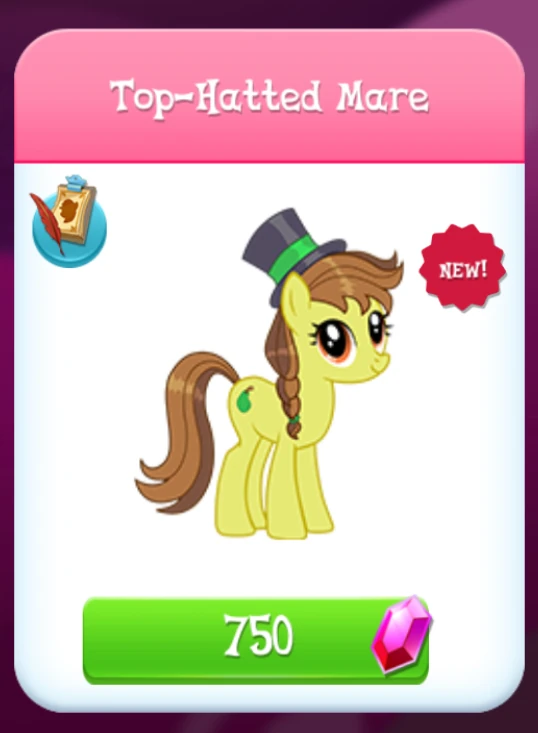 Top-Hatted Mare | The My Little Pony Gameloft Wiki | Fandom
