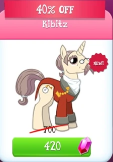 Kibitz | The My Little Pony Gameloft Wiki | Fandom