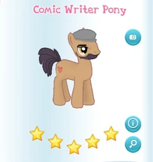 Comic Writer Pony | The My Little Pony Gameloft Wiki | Fandom
