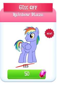 Rainbow Blaze | The My Little Pony Gameloft Wiki | Fandom