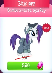 Sombraverse Rarity | The My Little Pony Gameloft Wiki | Fandom