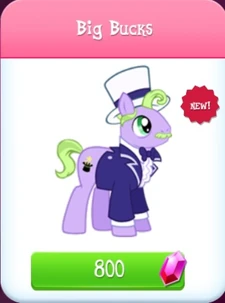 Big Bucks | The My Little Pony Gameloft Wiki | Fandom