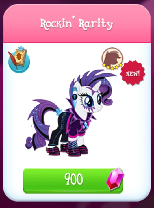 Rockin' Rarity | The My Little Pony Gameloft Wiki | Fandom