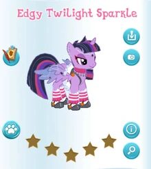 Edgy Twilight Sparkle | The My Little Pony Gameloft Wiki | Fandom