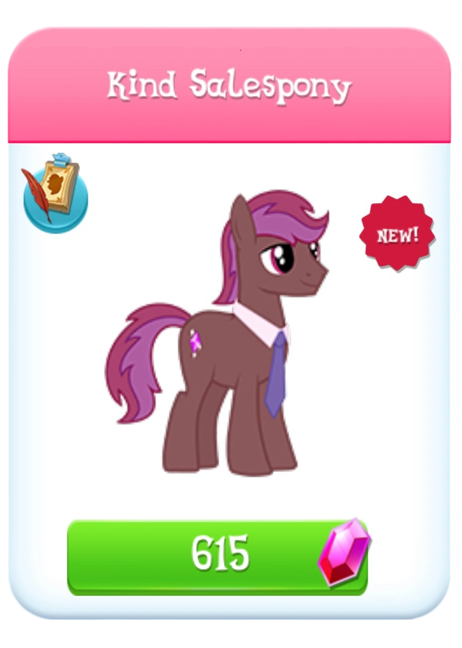 Kind Salespony | The My Little Pony Gameloft Wiki | Fandom