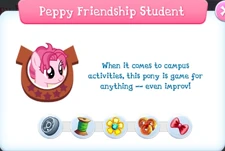Peppy Friendship Student | The My Little Pony Gameloft Wiki | Fandom
