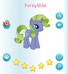 Forsythia | The My Little Pony Gameloft Wiki | Fandom