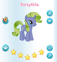 Forsythia | The My Little Pony Gameloft Wiki | Fandom