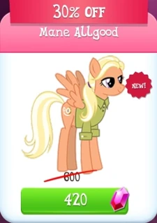 Mane Allgood | The My Little Pony Gameloft Wiki | Fandom