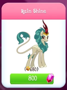 Rain Shine | The My Little Pony Gameloft Wiki | Fandom