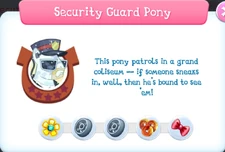 Security Guard Pony | The My Little Pony Gameloft Wiki | Fandom