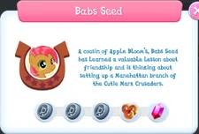 Babs Seed | The My Little Pony Gameloft Wiki | Fandom