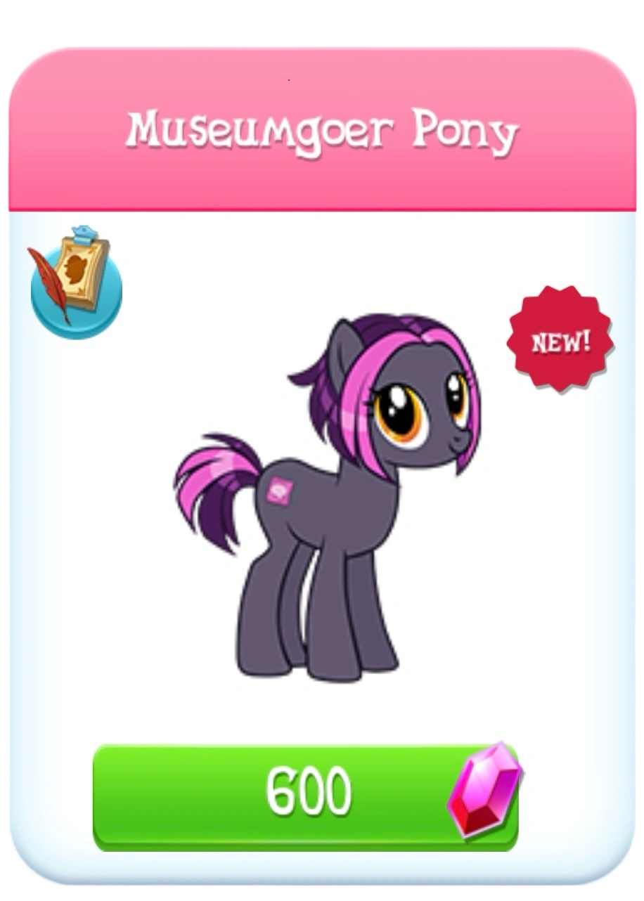Museumgoer Pony | The My Little Pony Gameloft Wiki | Fandom