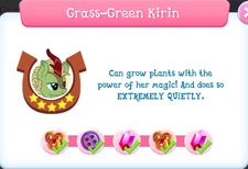 Grass-Green Kirin | The My Little Pony Gameloft Wiki | Fandom
