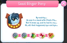 Lead Singer Pony | The My Little Pony Gameloft Wiki | Fandom