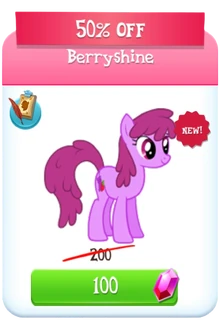 Berryshine | The My Little Pony Gameloft Wiki | Fandom