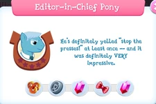 Editor-in-Chief Pony | The My Little Pony Gameloft Wiki | Fandom
