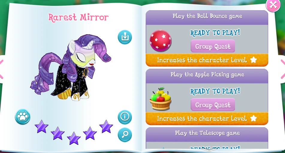 Rarest Mirror | The My Little Pony Gameloft Wiki | Fandom