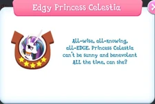 Edgy Princess Celestia | The My Little Pony Gameloft Wiki | Fandom
